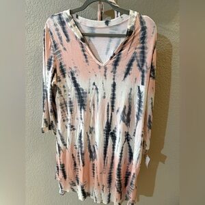 Perfectly Priscilla | Dresses | Perfectly Priscilla Pink Black Tie Dye ...